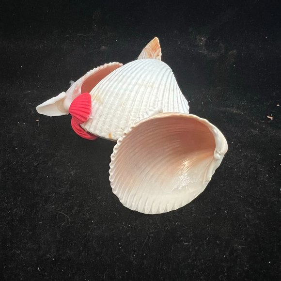 G Gwen | Accents | Sea Shell Rooster Bird Art Sculpture Farmhouse Boho ...